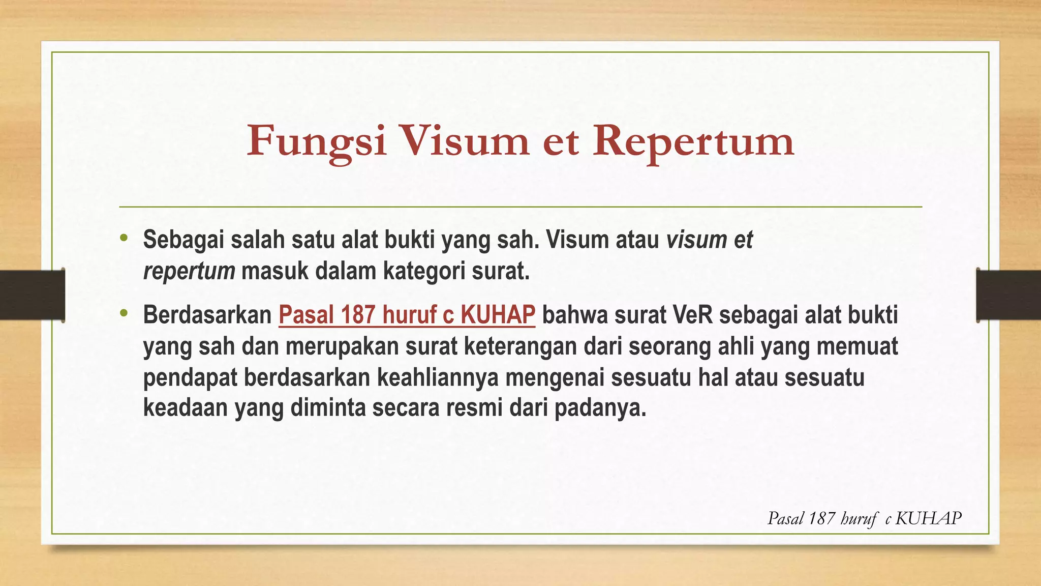 Visum et repertum | PPTX