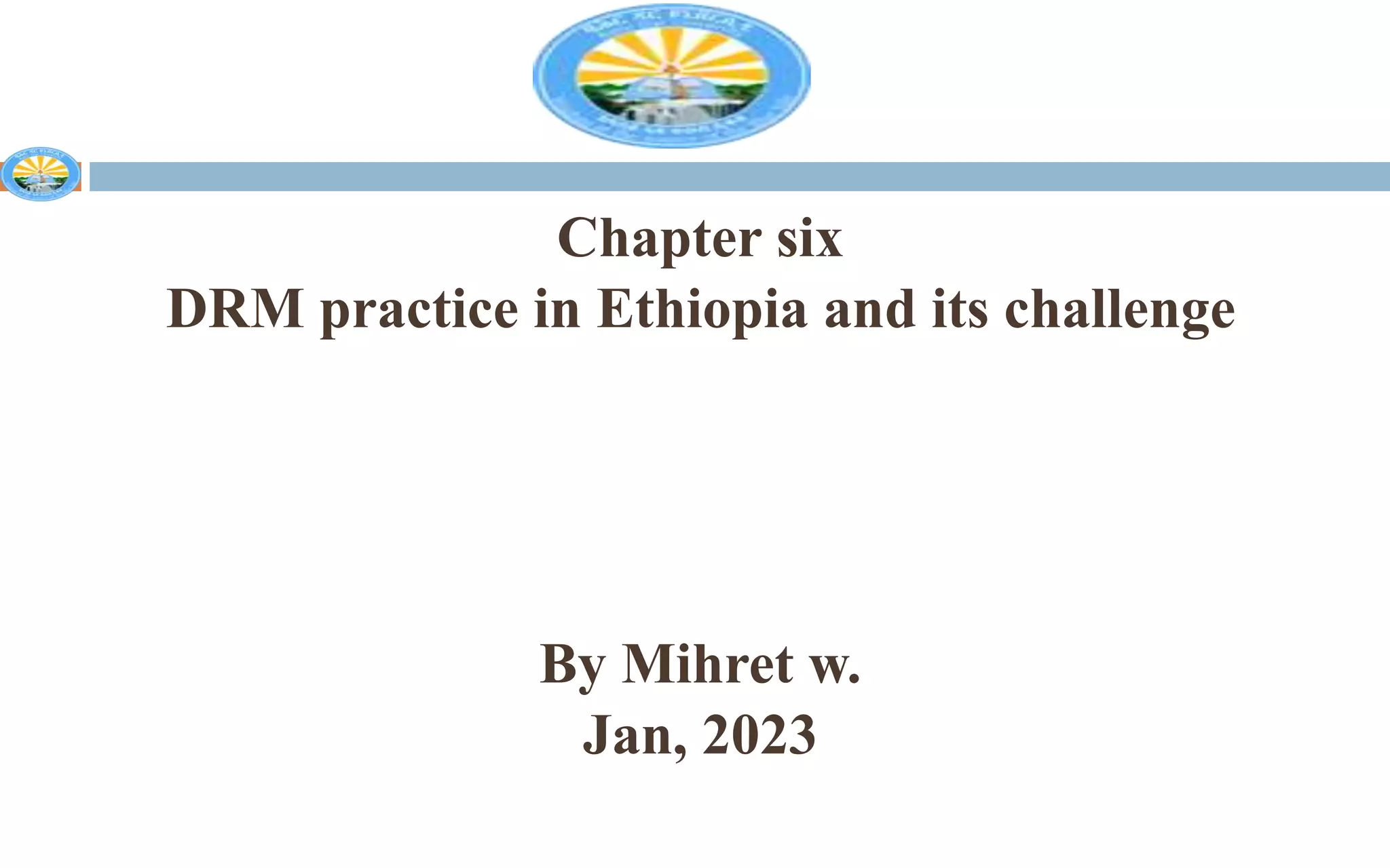 drm governance ethiopia.ppt