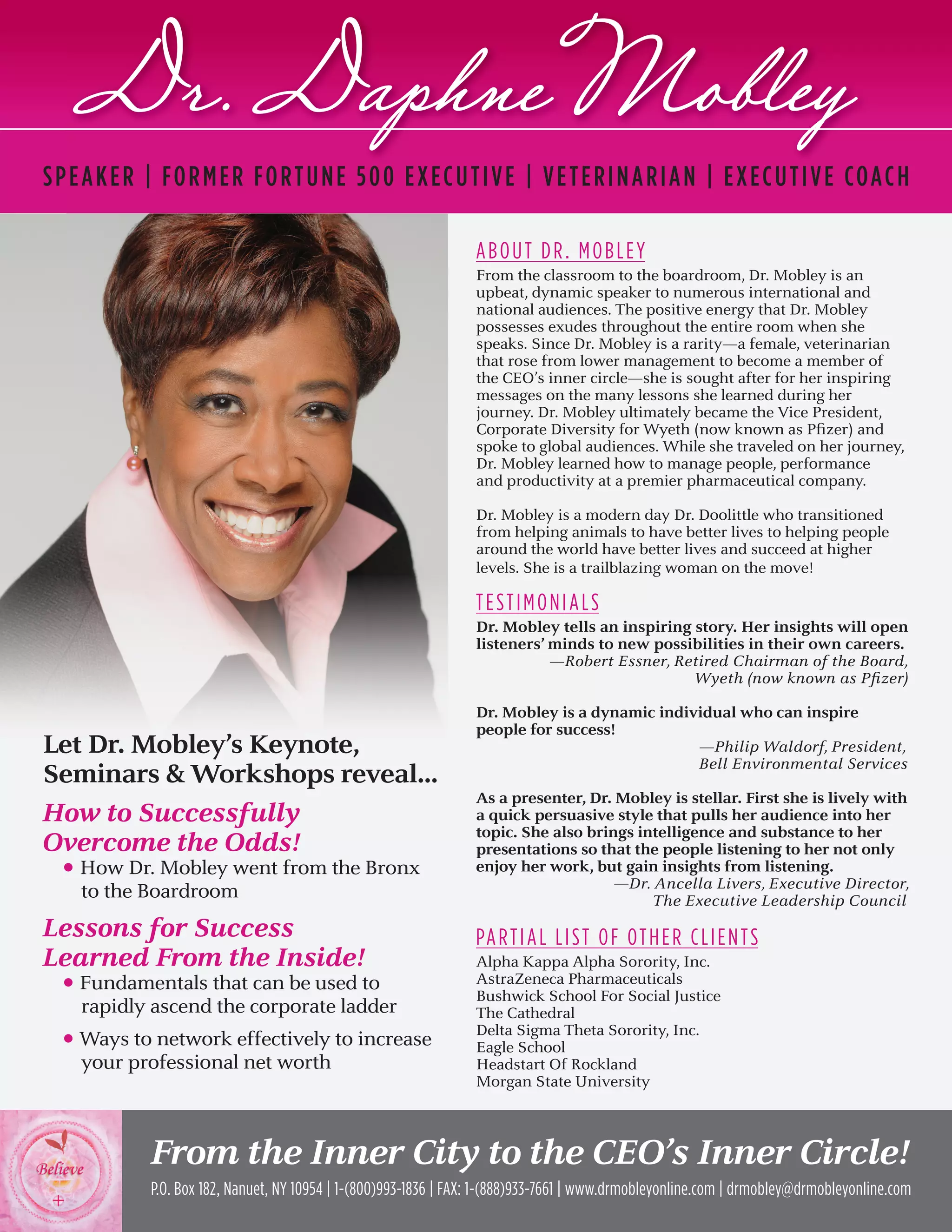 Dr. Mobley Speaker Info | PDF