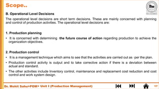 Production and Operation Management (Production Management) | PPT