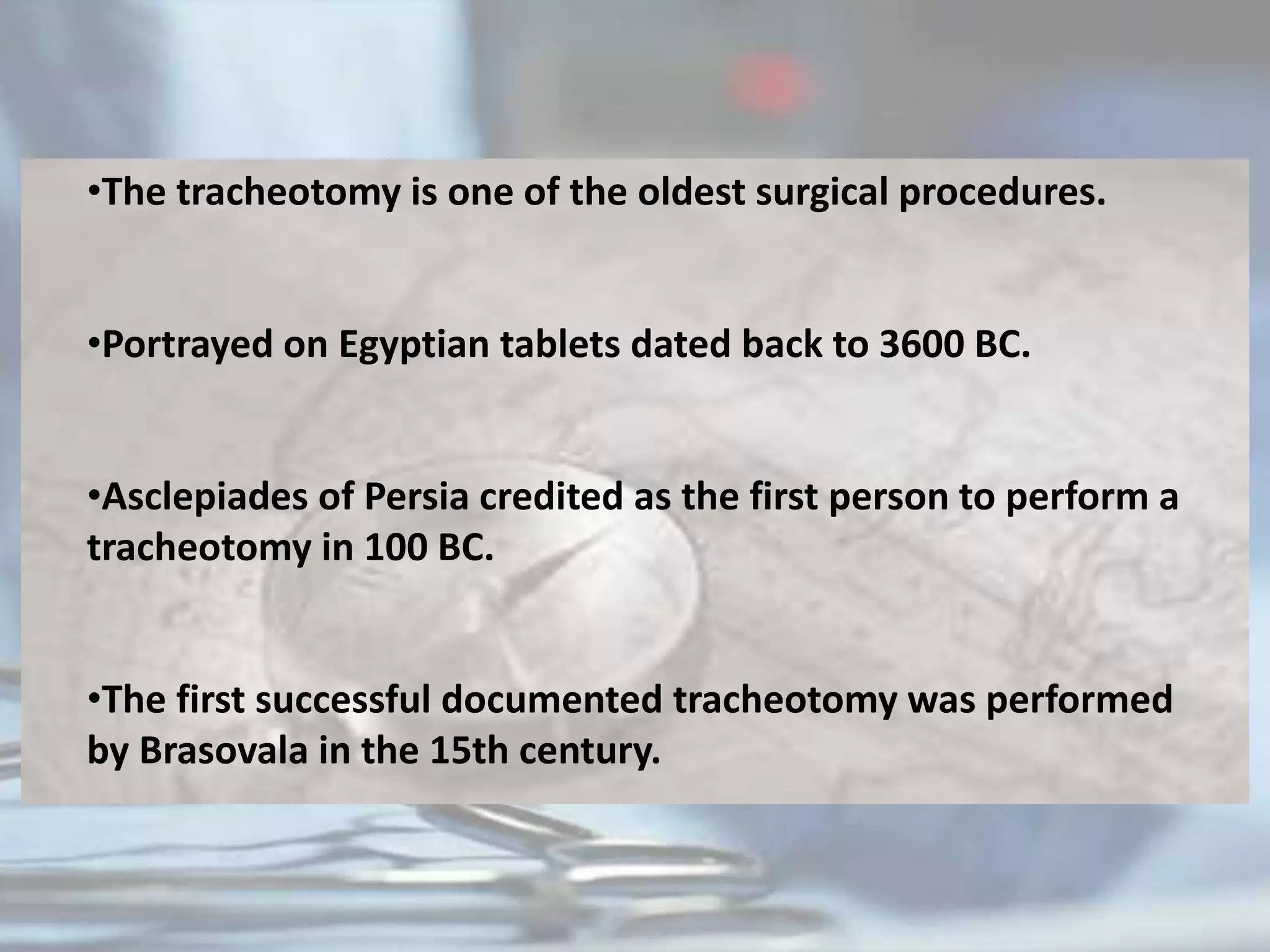 Tracheostomy - An Overview and Recent Concepts | PPTX