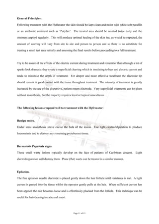 Dr motley Guide to the Hyfrecator | PDF