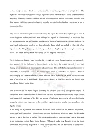 Dr motley Guide to the Hyfrecator | PDF