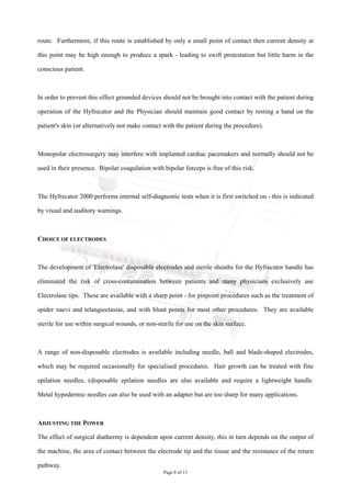 Dr motley Guide to the Hyfrecator | PDF