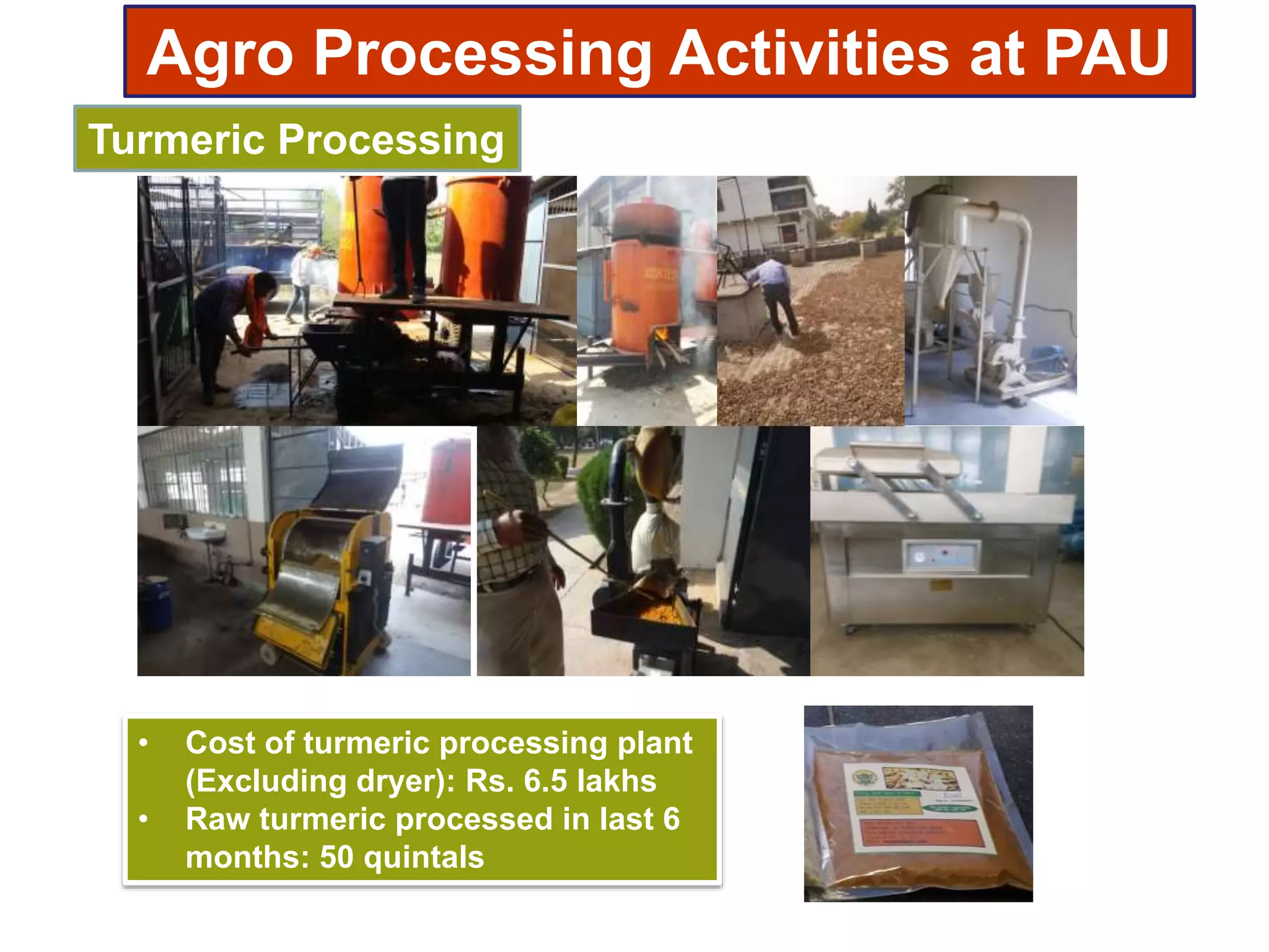 Agro-Processing Complexes, Punjab Agricultural University | PPTX
