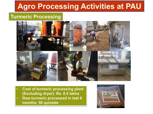 Agro-Processing Complexes, Punjab Agricultural University | PPTX