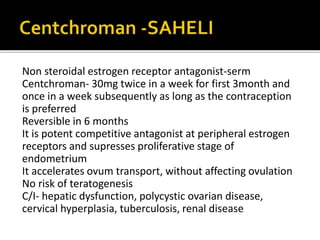 Drm science lecture 2 CONTRACEPTIVES AND IUDs | PPT