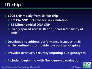Genomic Selection in Dairy Cattle | PPTX