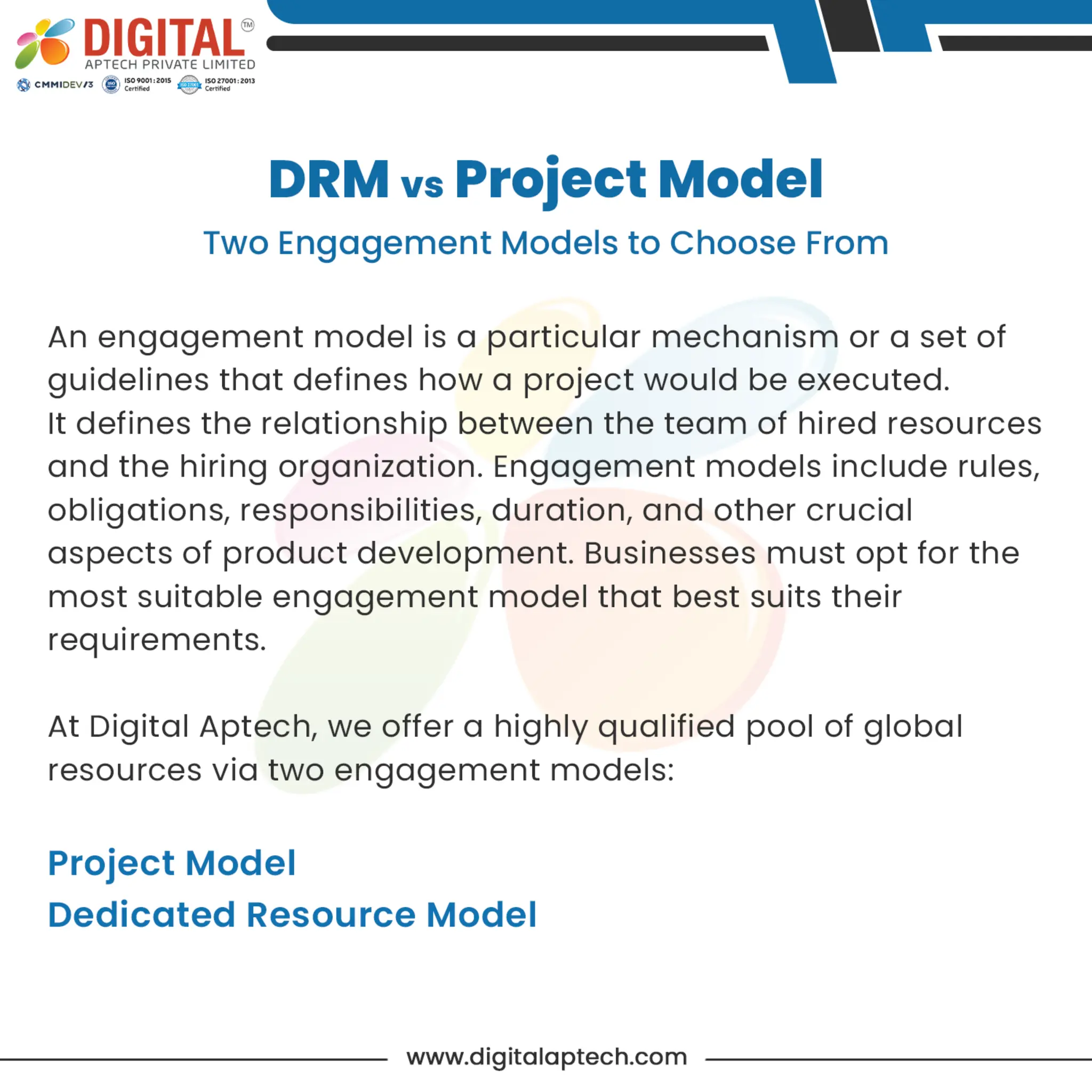 Project Model or Dedicated Resource Model: Which is the Best Choice for ...