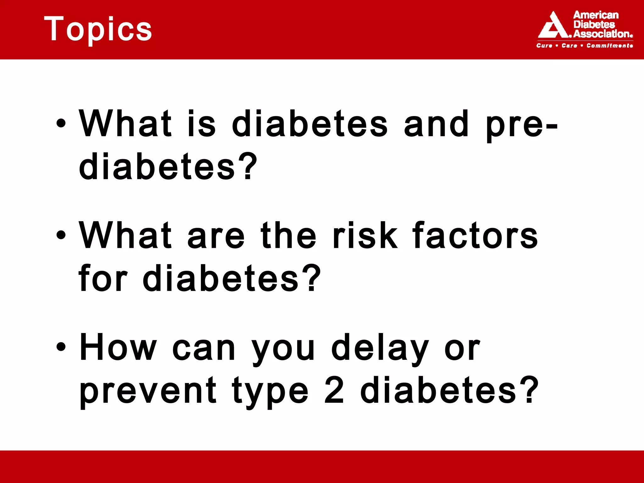 Prevention of Diabetes Mellitus | PPT