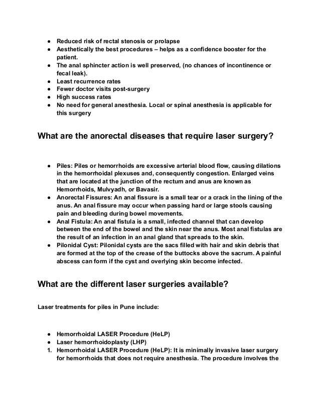 Best Piles Treatment Specialist - Dr. Narendra Chopde | PDF