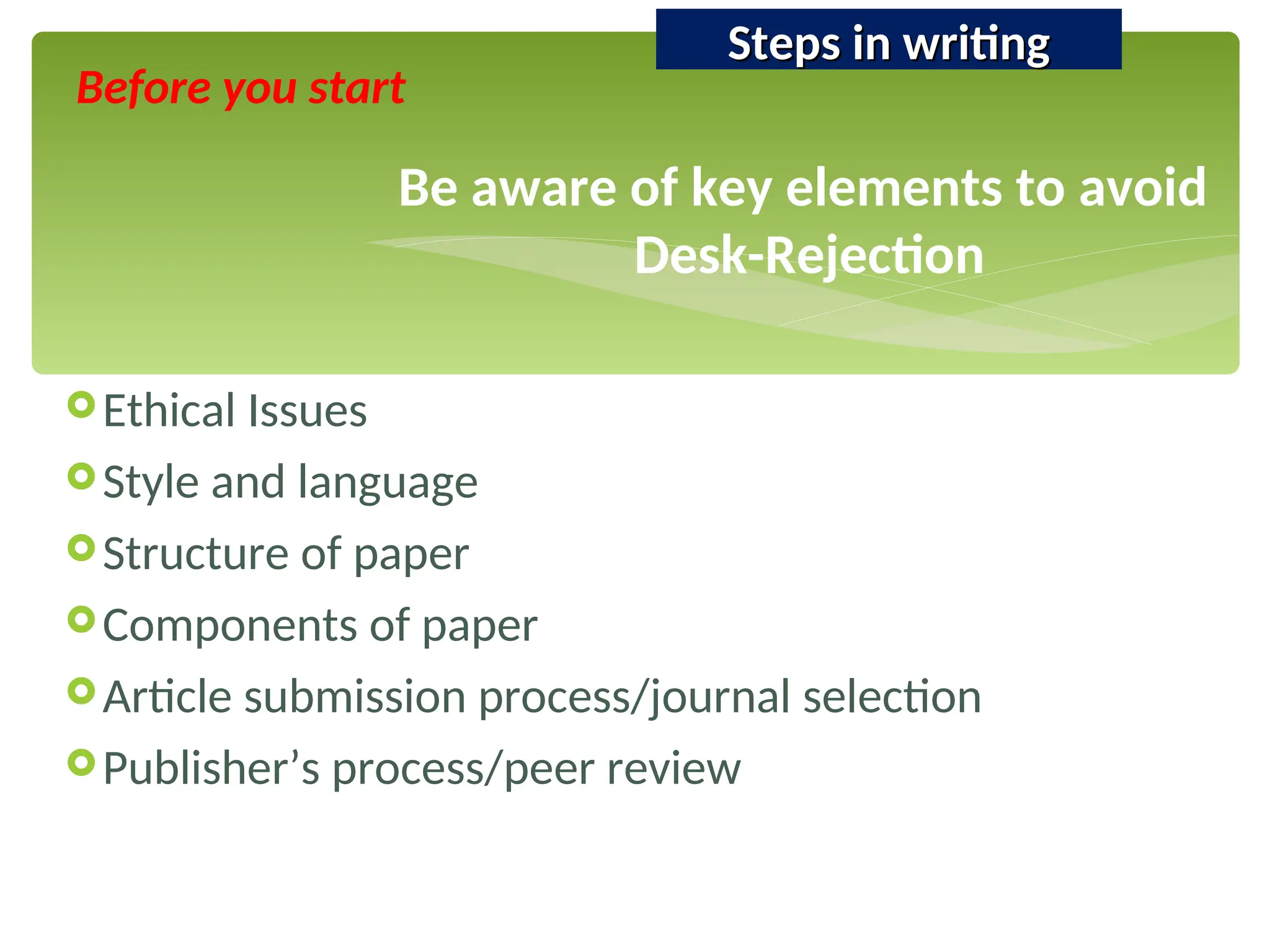 Idea to Submission of a research Paper .ppt