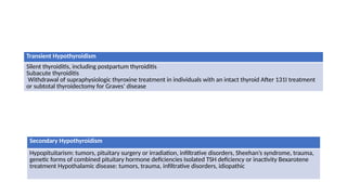 Interpretation of thyroid function test analysis of T3T4TSH | PPTX