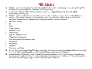 Ethics and Neetishastra | PPTX