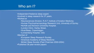 Multiple Sclerosis and Sleep - A Different Perspective | PPT