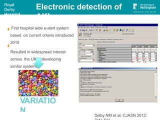 Dr Nick Selby - AKI detection, alerting and intervention-محول.pptx