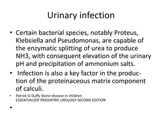 risk factors of urolithiasis in children | PPT