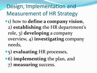 HR Analytics Design, Implementation and Measurement of HR Strategy | PDF