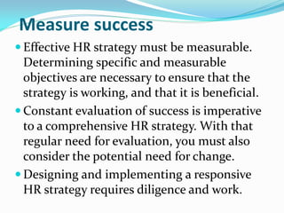 HR Analytics Design, Implementation and Measurement of HR Strategy | PDF