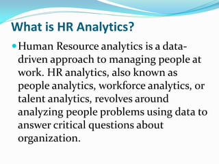 HR Analytics Design, Implementation and Measurement of HR Strategy | PDF