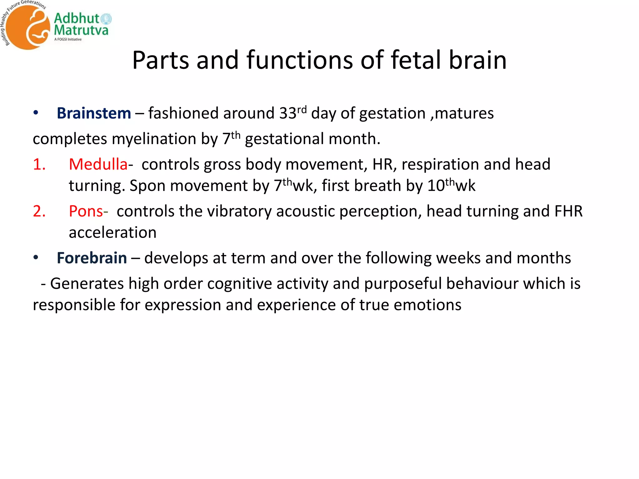 Dr Nitika Sobti : FETAL PSYCHOLOGY | PDF