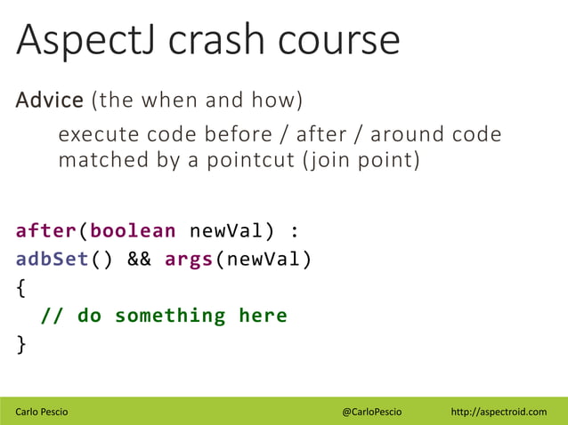 Evolving the Android Core with Aspects | PPT | Free Download