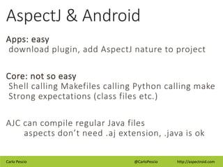 Evolving the Android Core with Aspects | PPTX