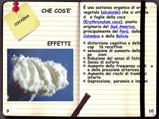 Progetto Legalità. Droga | PPTX | Illegal Drugs, Tobacco, eCigarettes ...