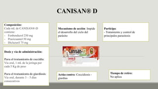 Drogas anticoccidiales | PPTX