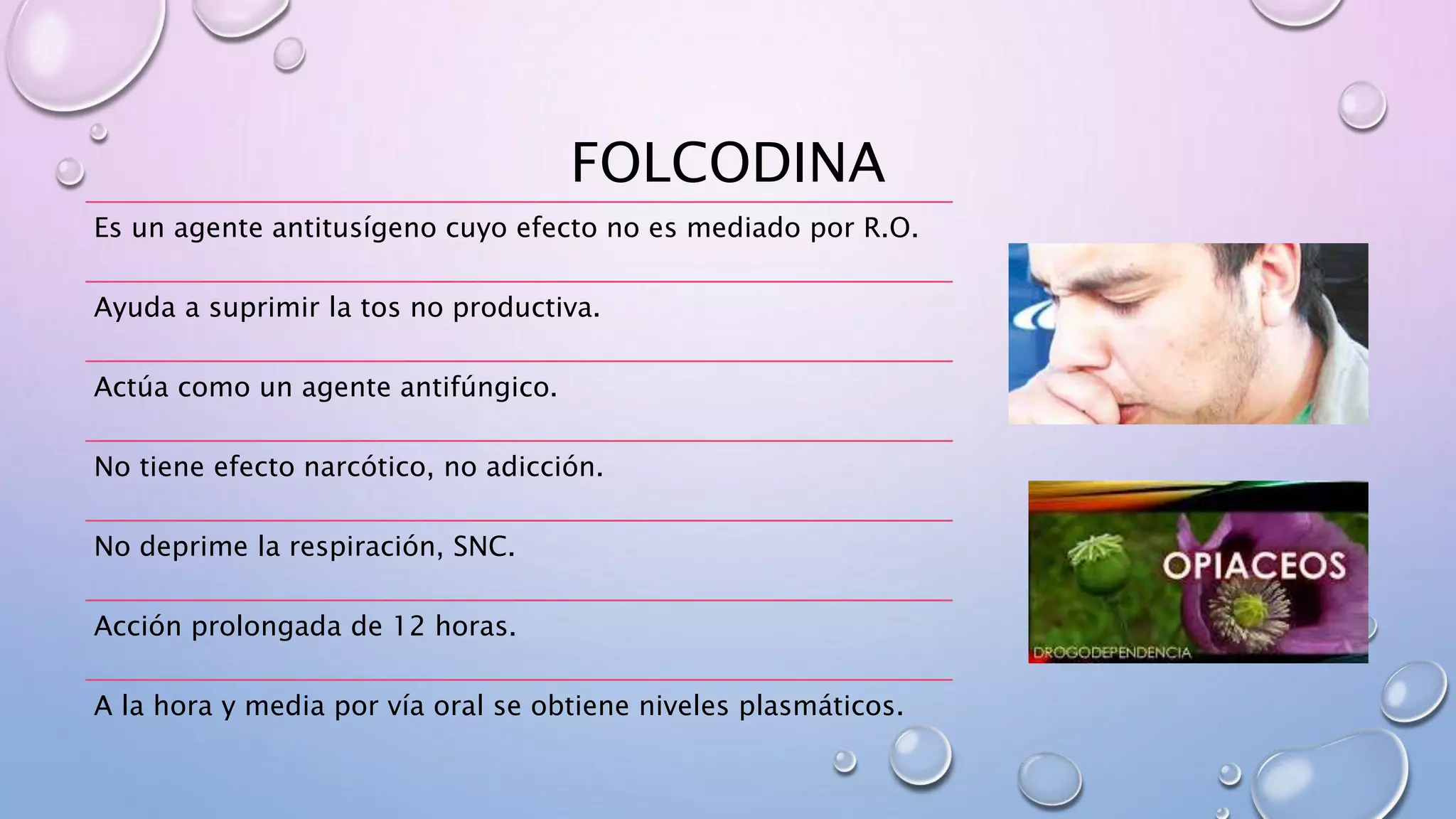 Drogas antitusigenas, mucoliticas expectorantes | PPTX