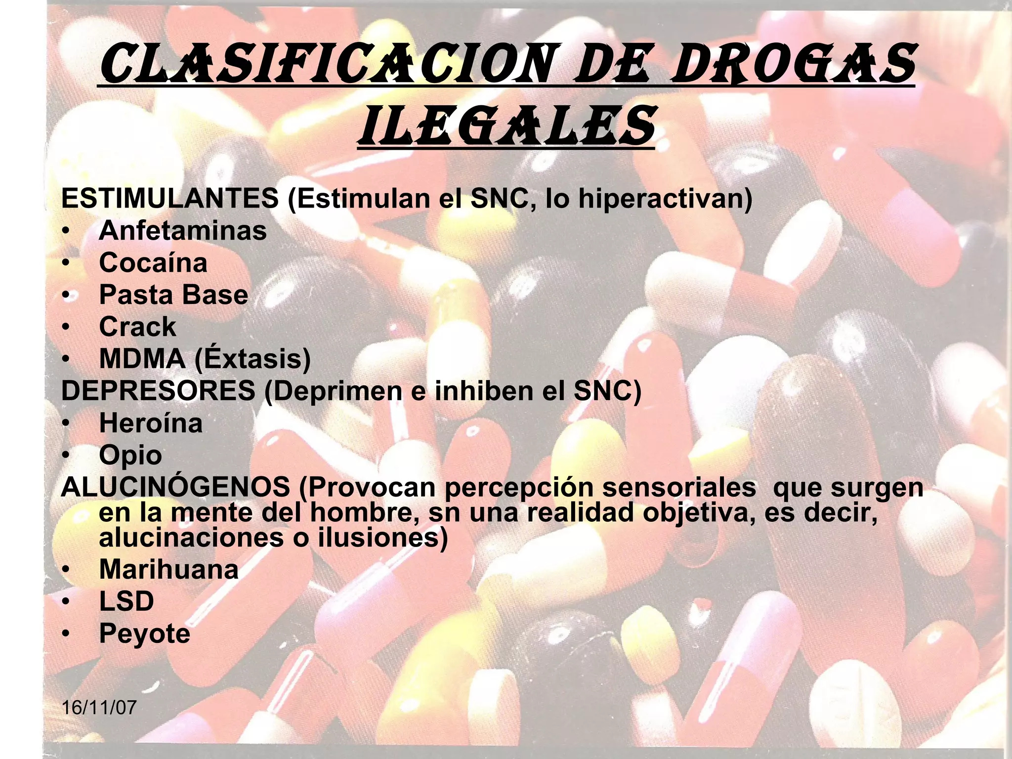 Drogas ilegales Unidad V 3° parte | PPT