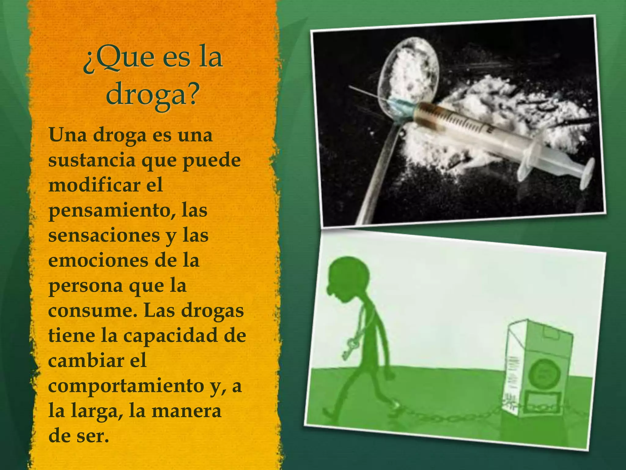 Drogas y sociedad | PPTX