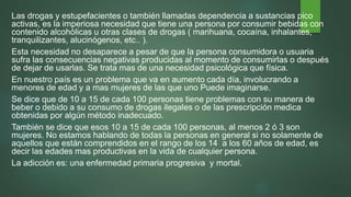 Drogas y stupefaciente | PPTX