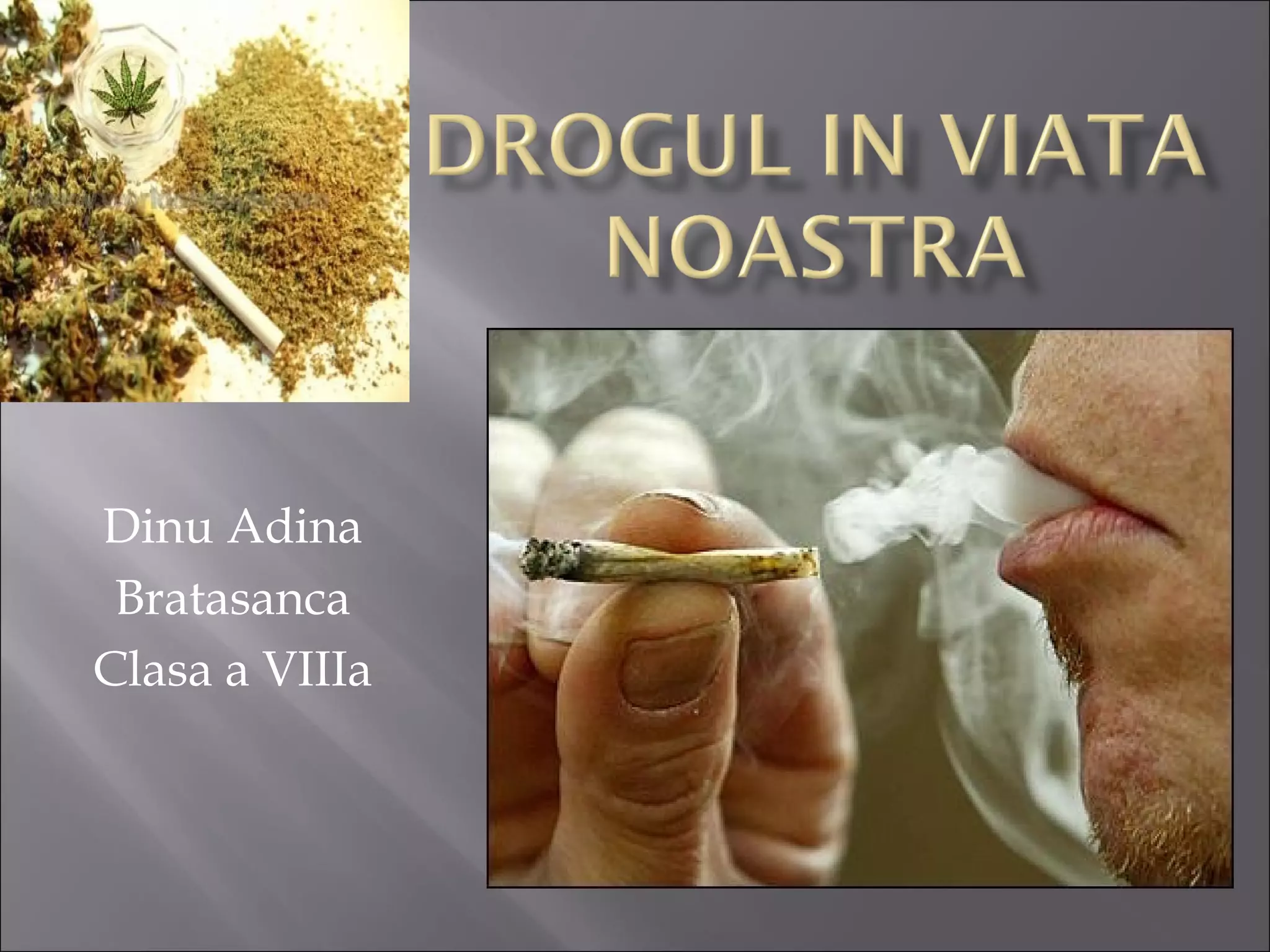Drogul in viata noastra | PPT
