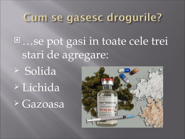 Drogul in viata noastra | PPT