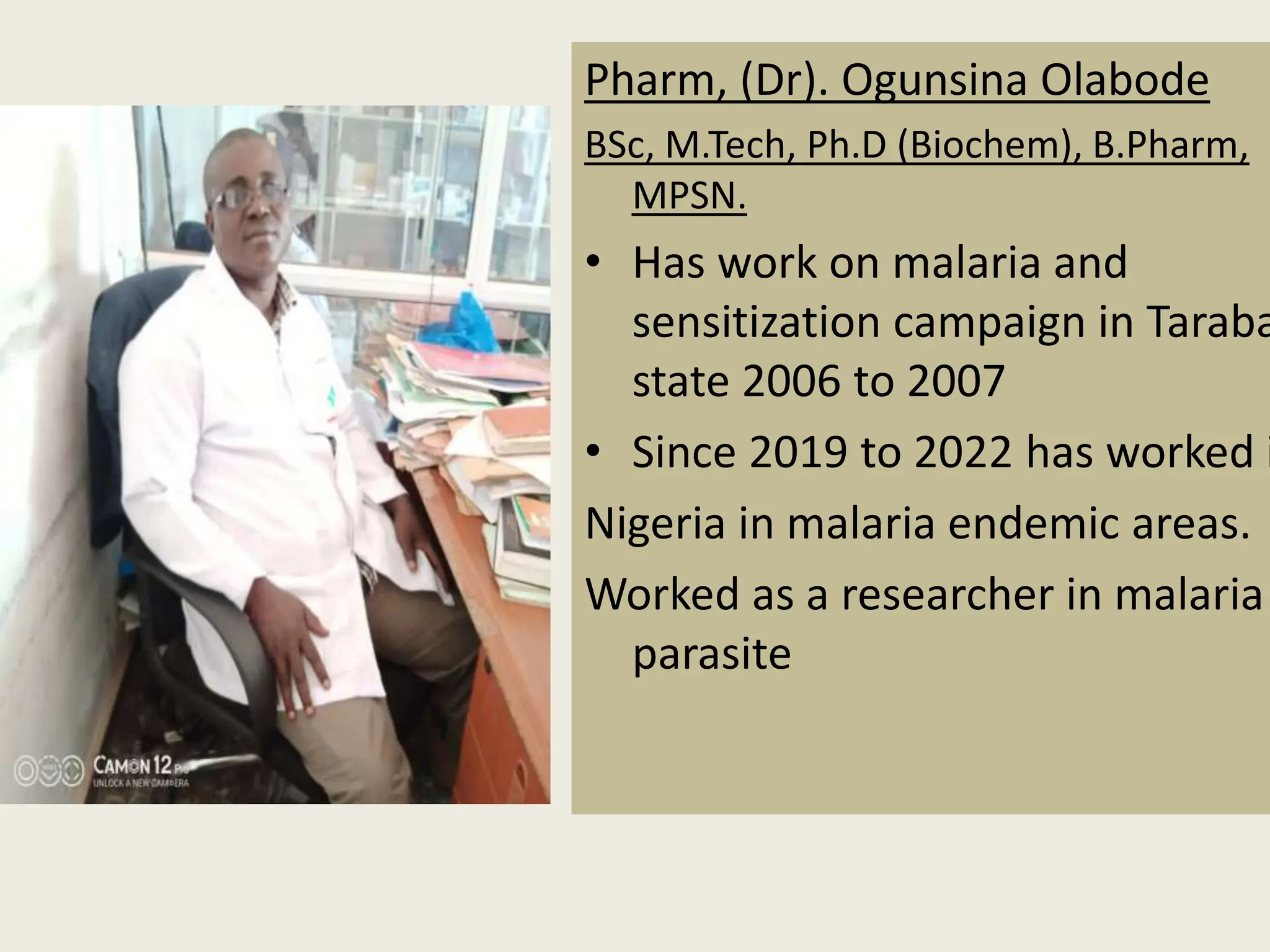 Dr Ogunsina Malaria Management.ppt