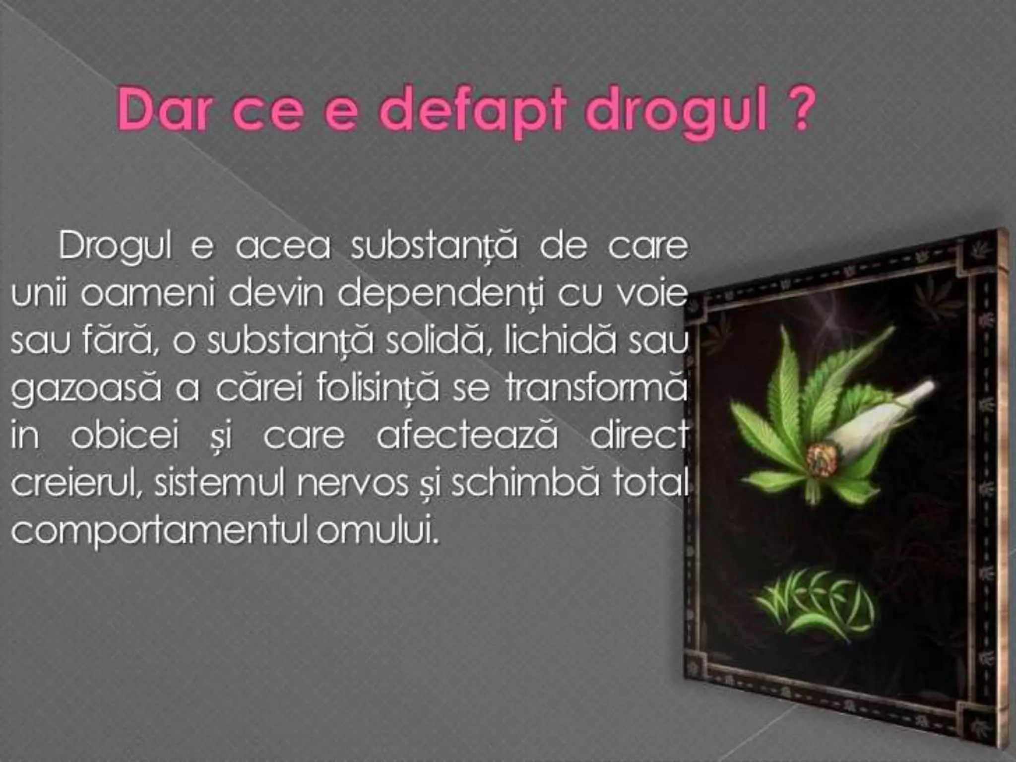 Drogurile | PPTX