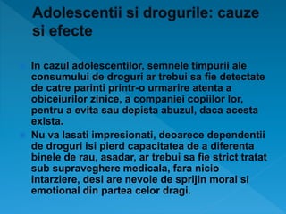Drogurile in viata tinerilor | PPTX