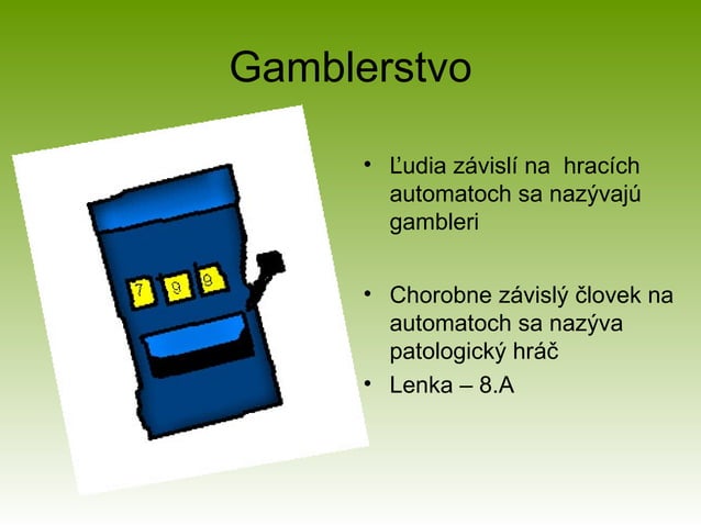 Drogy A Gamblerstvo | PPT