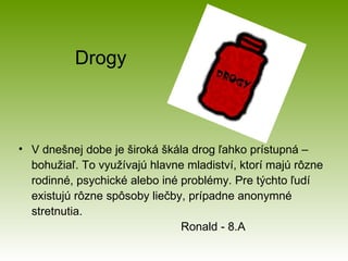 Drogy A Gamblerstvo | PPT