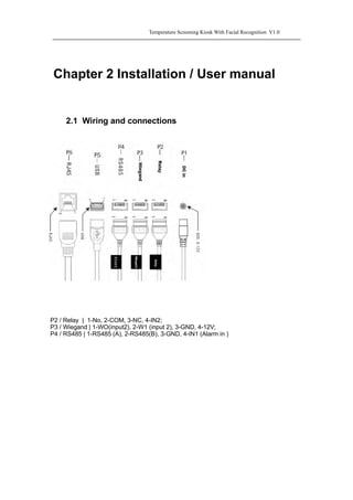 Temperature Screening Kiosk Droid820covid19 User Manual | PDF