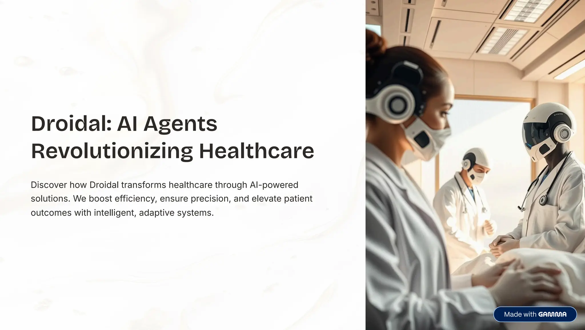 Droidal: AI Agents Revolutionizing Healthcare | PDF
