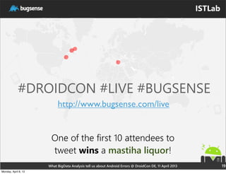 Droid con bugsense | PPT