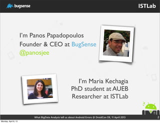 Droid con bugsense | PPT