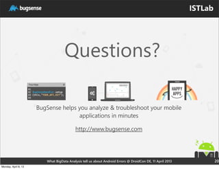 Droid con bugsense | PPT