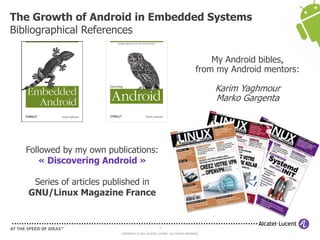 Droidcon 2013 france - The Growth of Android in Embedded Systems | PPT