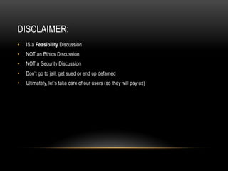 Droid con2013 tracking user behavior_tennyson_manheim | PDF