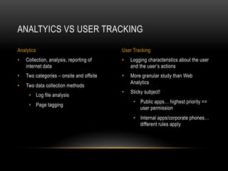 Droid con2013 tracking user behavior_tennyson_manheim | PDF