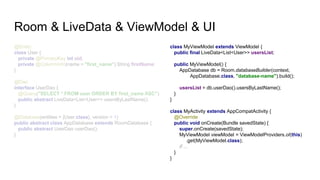 Android Architecture Components - Guy Bar on, Vonage | PPTX | Databases | Computer Software and ...