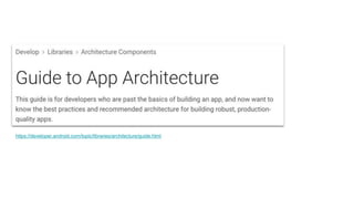 Android Architecture Components - Guy Bar on, Vonage | PPTX | Databases | Computer Software and ...